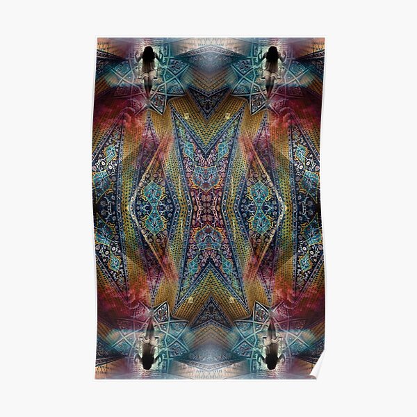 "Psychedelic Geometry" Poster for Sale by PapiloArt | Redbubble