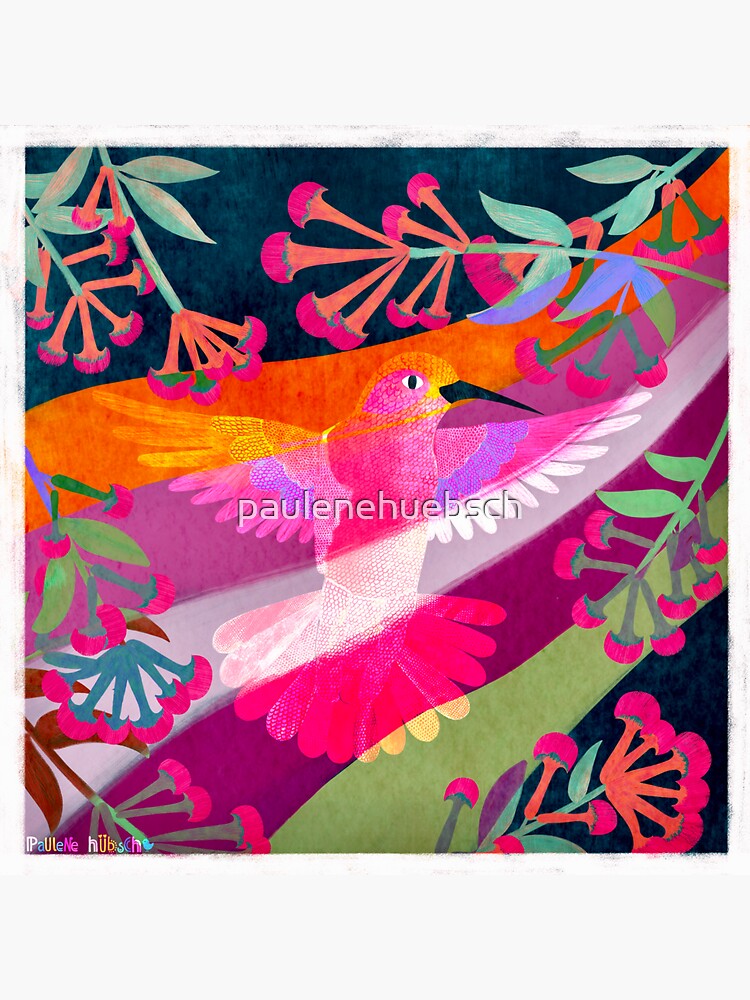 "Hummingbird, spirit animal" Sticker for Sale by paulenehuebsch | Redbubble