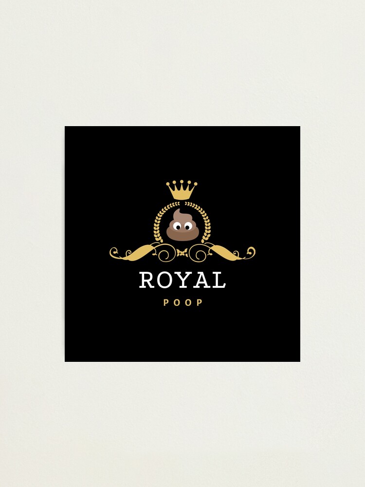"Royal emoji poop" Photographic Print for Sale by DeanDK | Redbubble