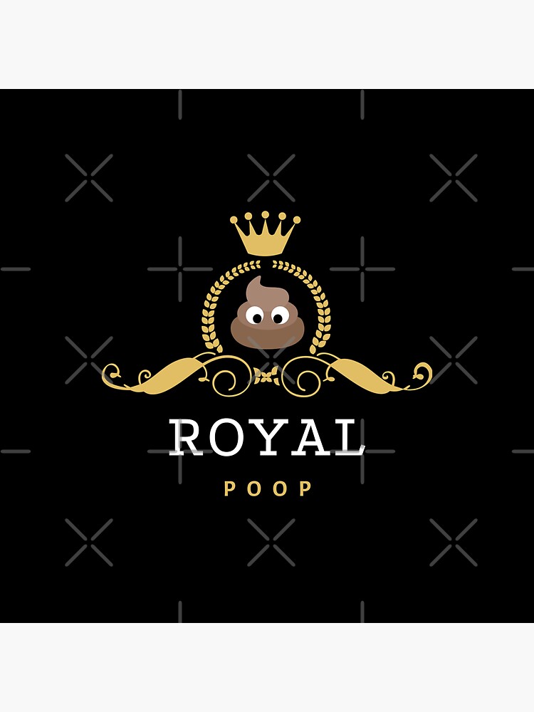 "Royal emoji poop" Sticker for Sale by DeanDK | Redbubble