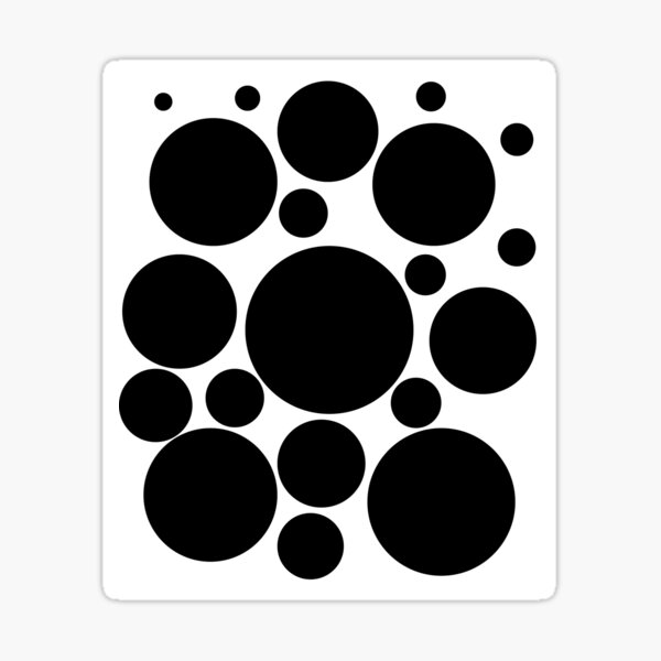 "black circles" Sticker for Sale by Prettythings30 | Redbubble