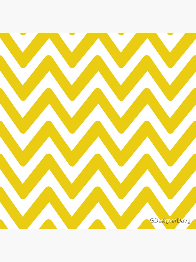 "Yellow Chevron Pattern Design" Sticker for Sale by GDesignerDavy ...