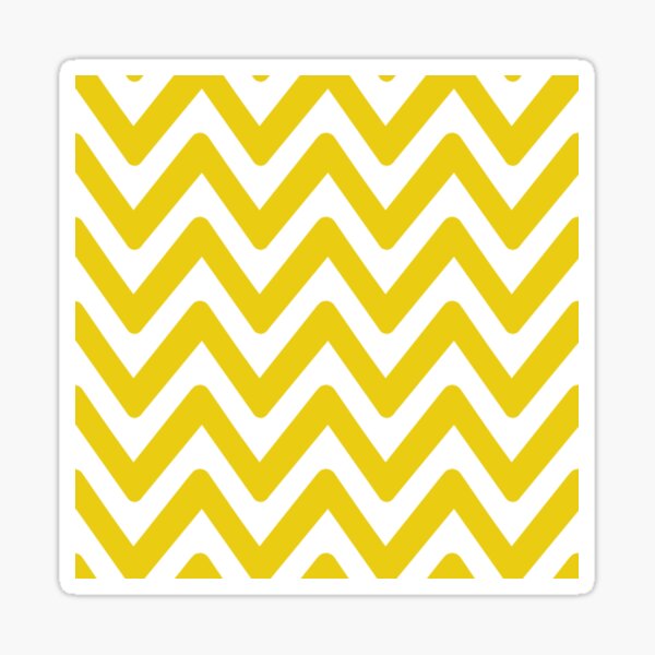 "Yellow Chevron Pattern Design" Sticker for Sale by GDesignerDavy ...