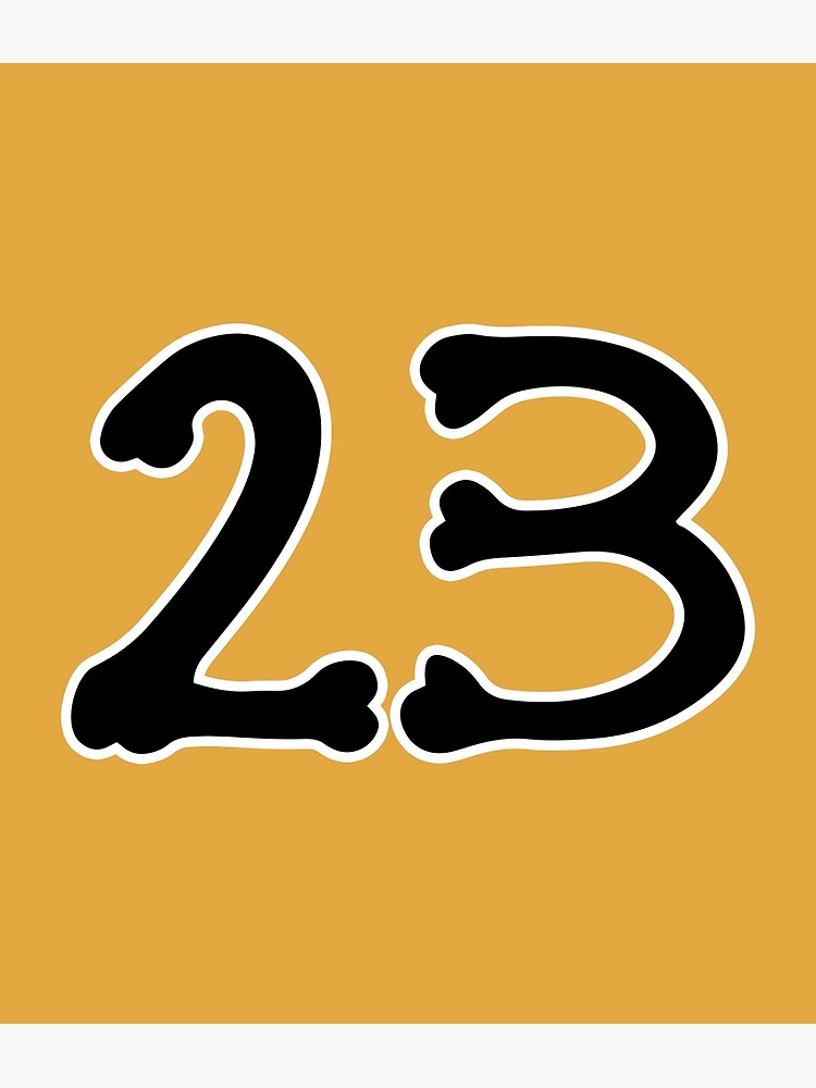 "Bone Number Twenty Three - 23" Poster for Sale by Number-Shop | Redbubble