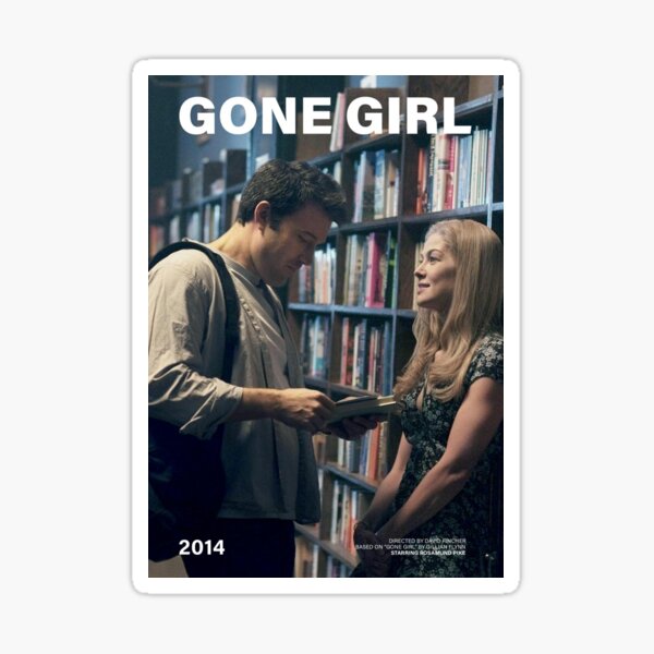 "GONE GIRL // best romcom" Sticker for Sale by 33ll | Redbubble