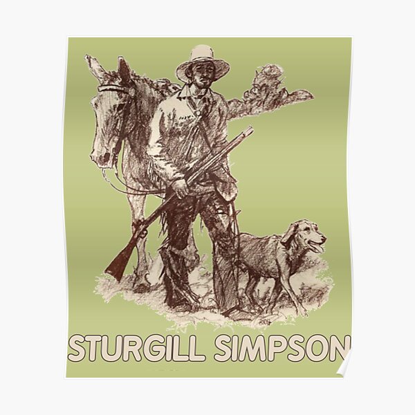"Sturgill Simpson Cowboy " Poster for Sale by EunicePelletier | Redbubble