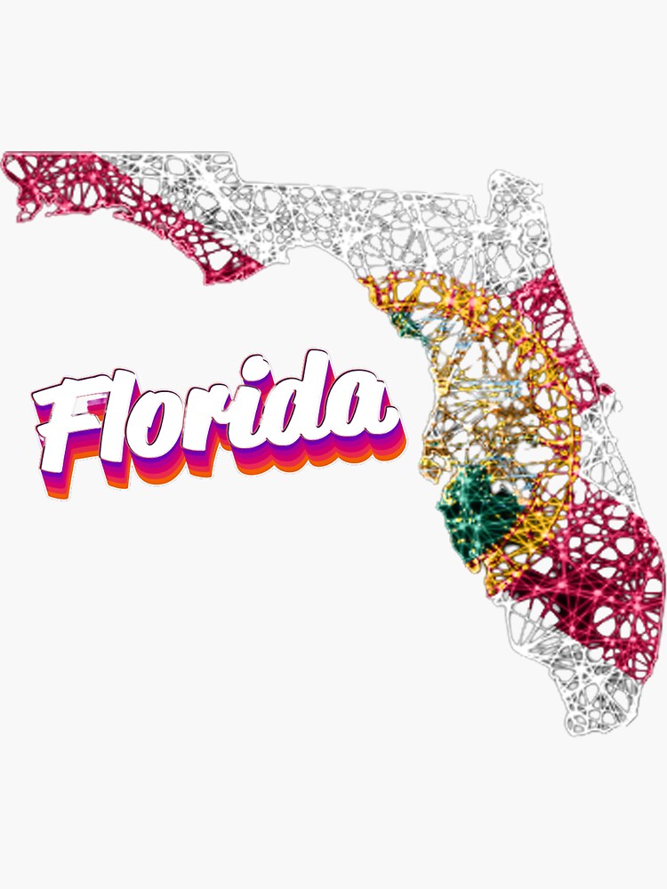 "Florida Strong Palm Trees Bend Not Break Classic T-Shirt" Sticker for ...