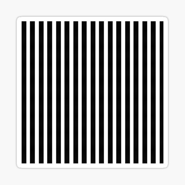 "Black and White vertical line pattern" Sticker for Sale by ...