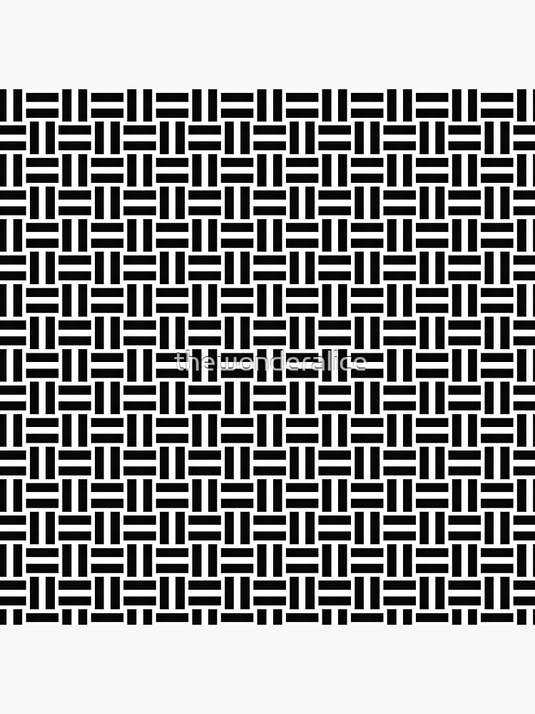 "Simple black and white cross line pattern" Sticker for Sale by ...