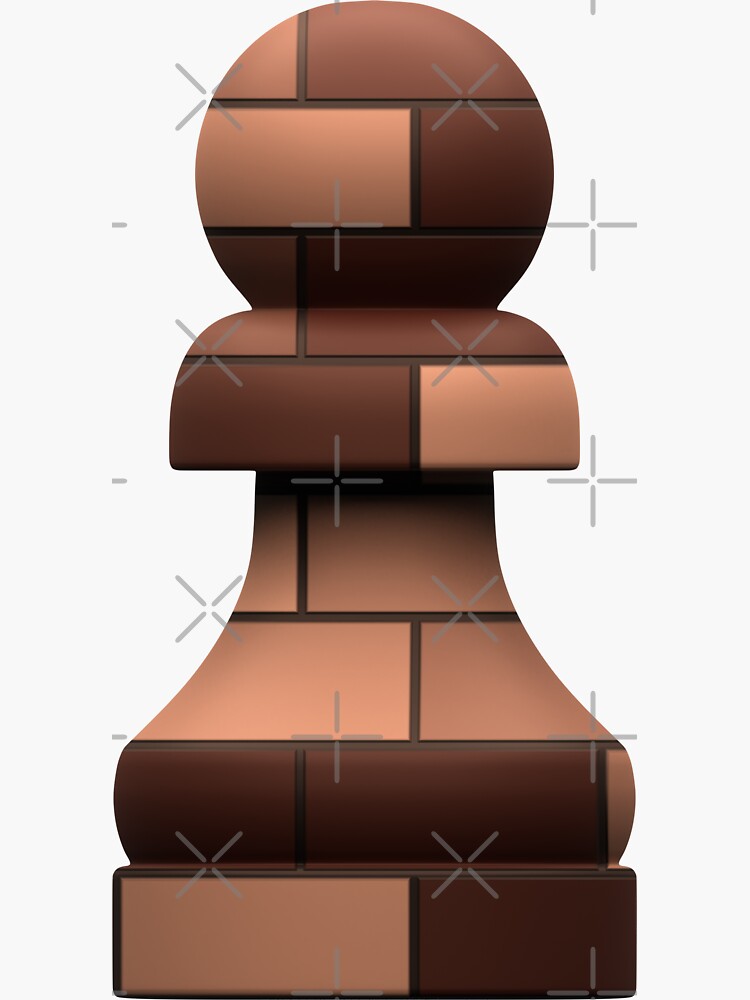 "CHESS,PAWN, COFFEE CHOCOLATE BRICKS" Sticker for Sale by asketch2b ...