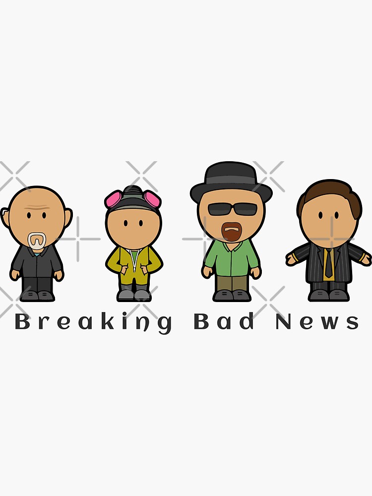 "Breaking Bad News #1 - Breaking Bad Tv Show " Sticker for Sale by ...