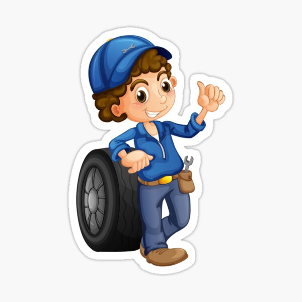 "Mechanic" Sticker for Sale by Magical23 | Redbubble
