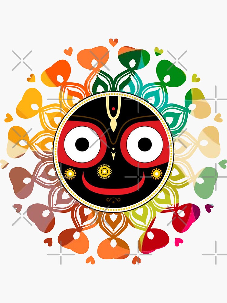 "Lord Jagannath " Sticker for Sale by Krishnavi | Redbubble