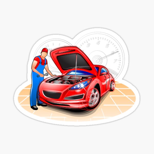 "Mechanic" Sticker for Sale by Magical23 | Redbubble