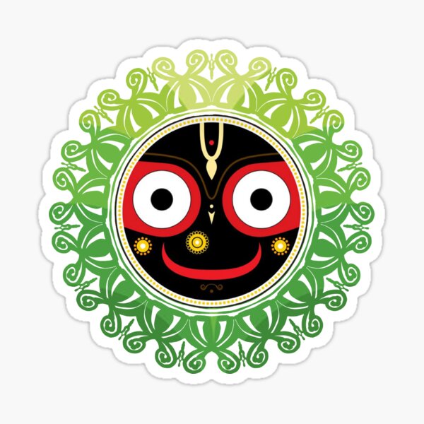 "Lord Jagannath " Sticker for Sale by Krishnavi | Redbubble