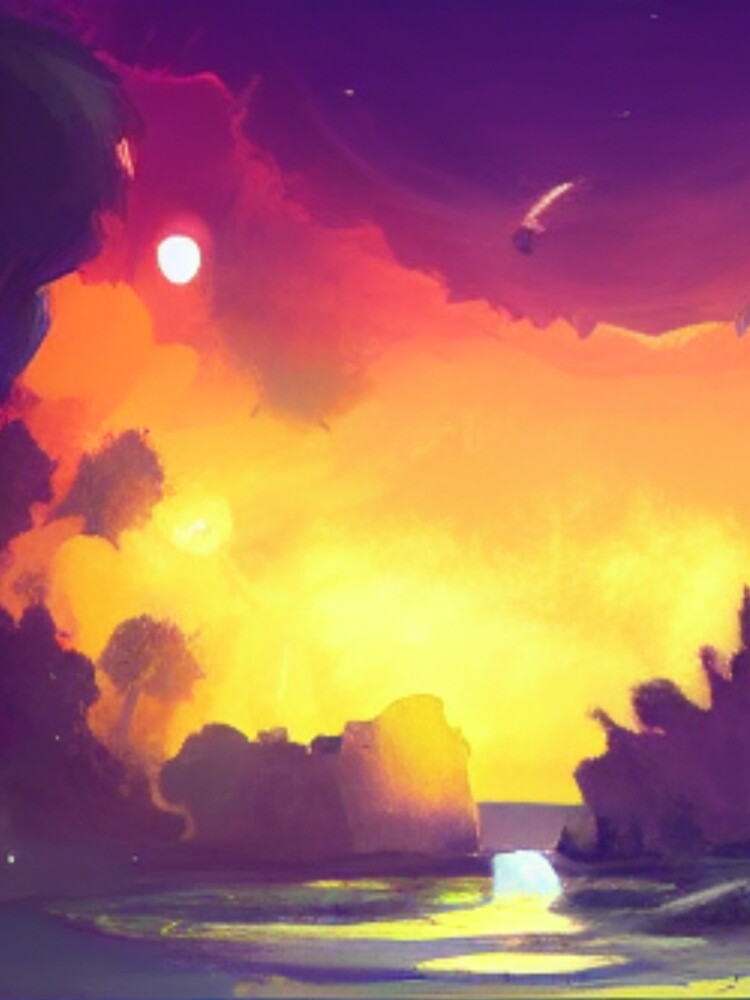 "Sunset in paradise - Concept Art" Sticker for Sale by Subjectiv3Art ...