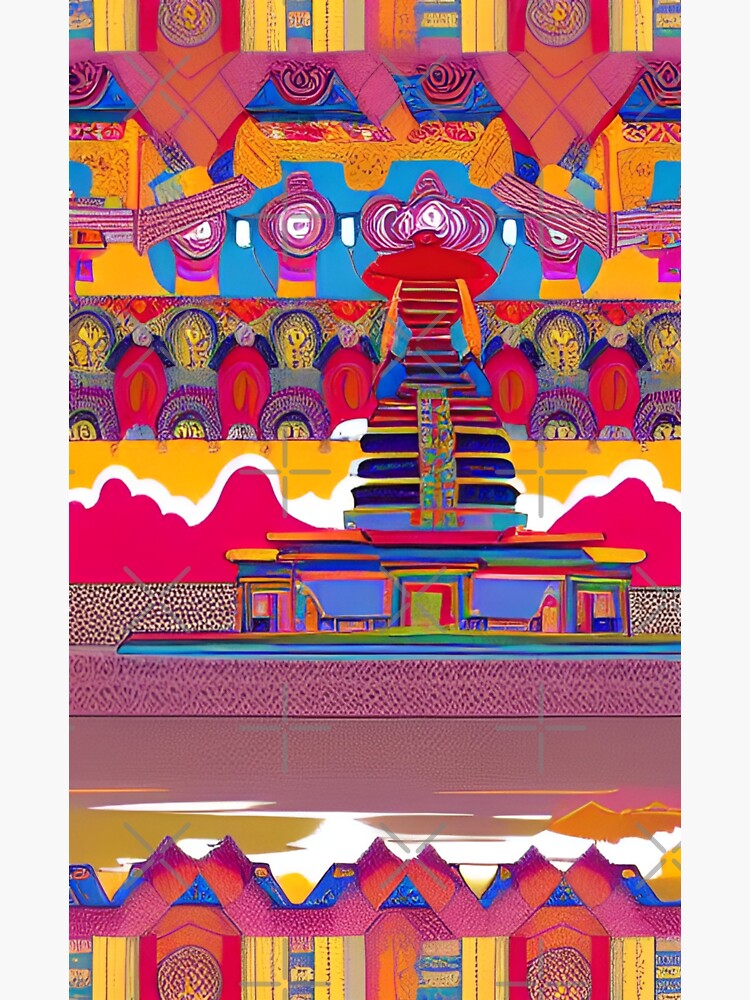 "Tibetan Culture Inspired Pattern" Sticker for Sale by Aryabek | Redbubble