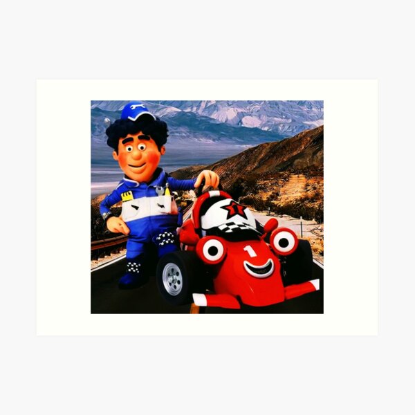 "Roary the racing car" Art Print for Sale by shining-art | Redbubble