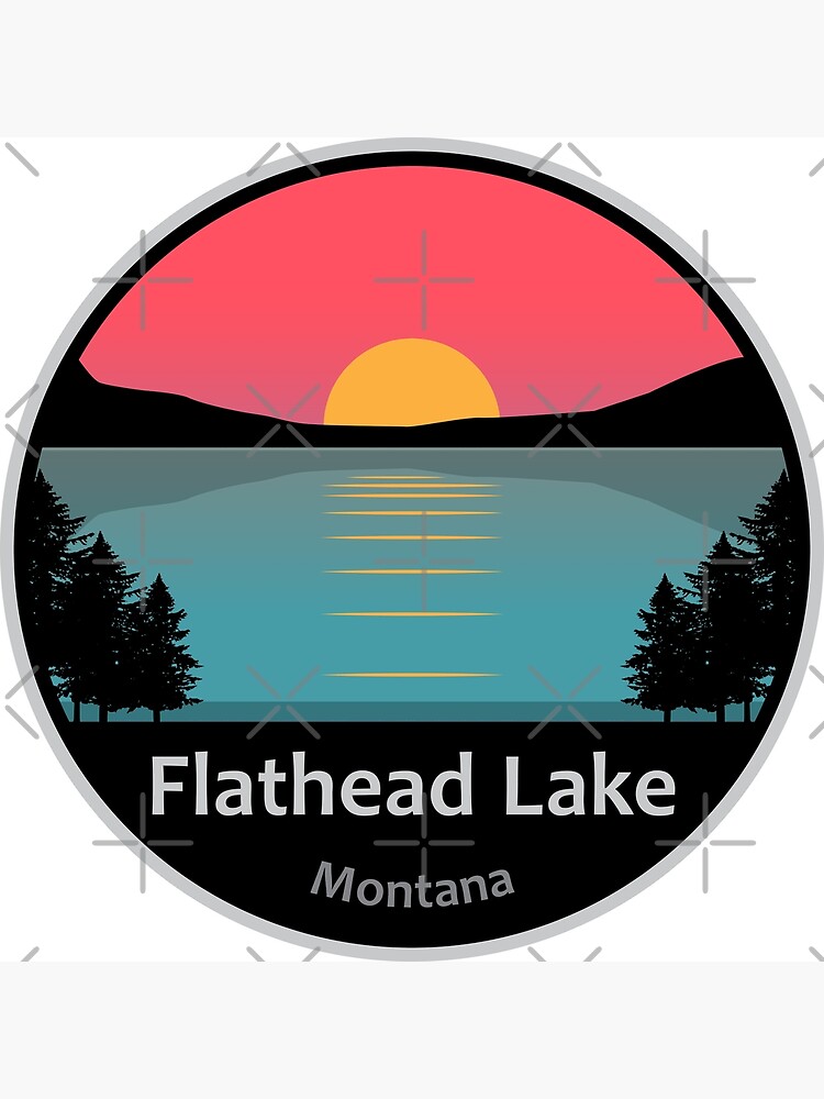 "Flathead Lake, Montana" Poster for Sale by studio838 | Redbubble