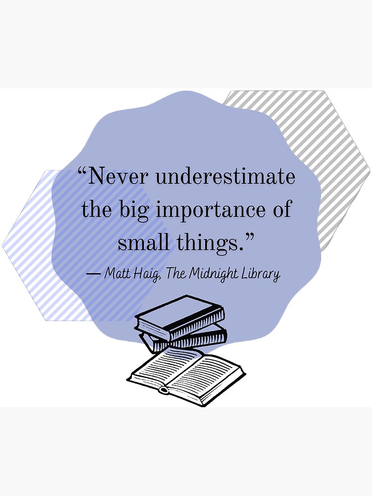 "The Midnight Library Matt Haig Quote" Poster for Sale by Fir-Designs ...