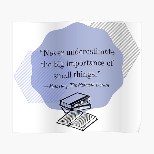 "The Midnight Library Matt Haig Quote" Poster for Sale by Fir-Designs ...