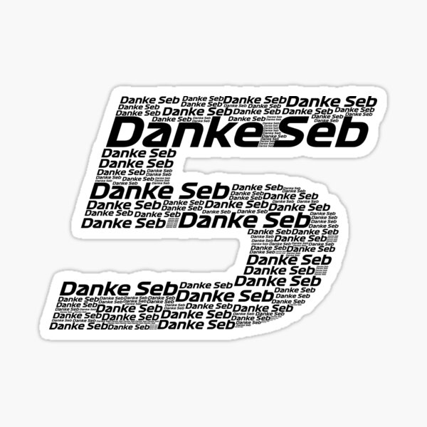 "Danke Seb Sebastian Vettel" Sticker for Sale by larsmeijer11 | Redbubble
