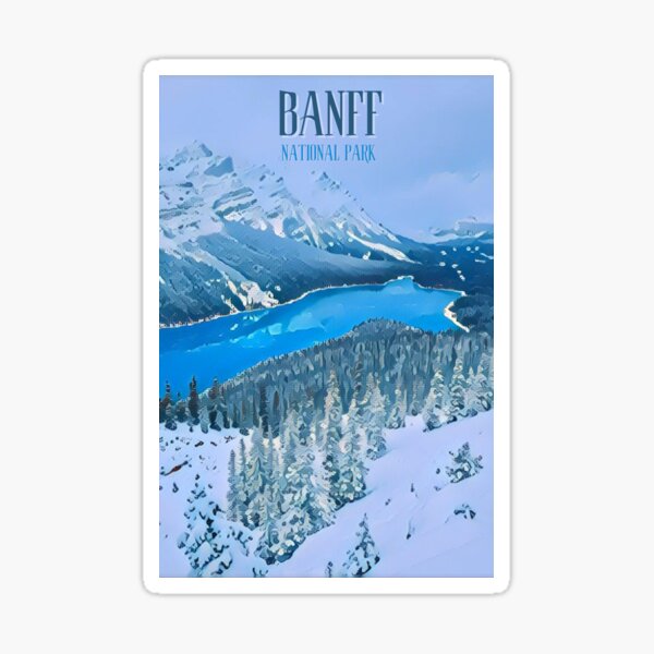 "Banff National Park" Sticker for Sale by NationalParkGuy | Redbubble