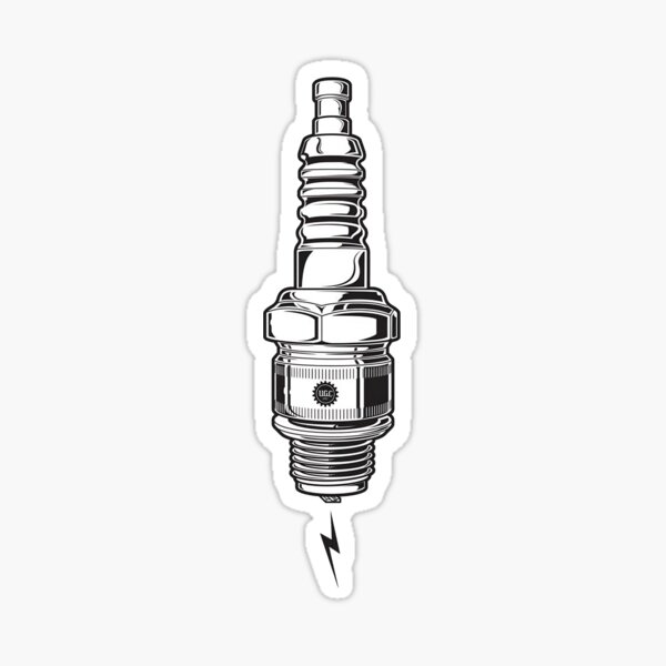 "spark plug" Sticker for Sale by itshi-ramosta | Redbubble