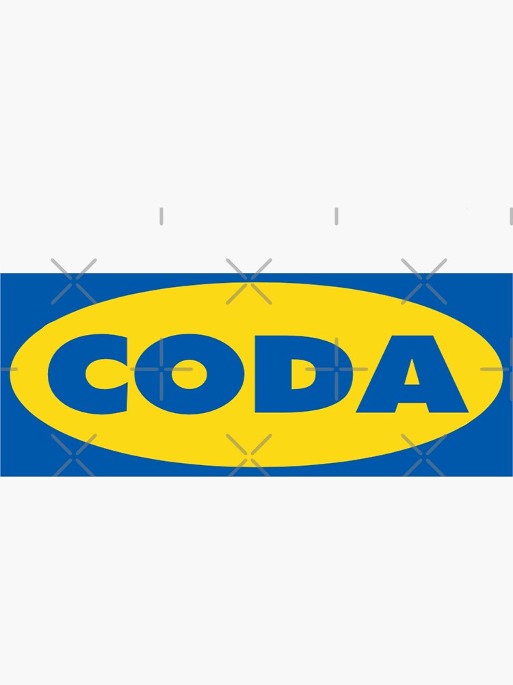 "CODA Logo" Sticker for Sale by stevetheteev | Redbubble