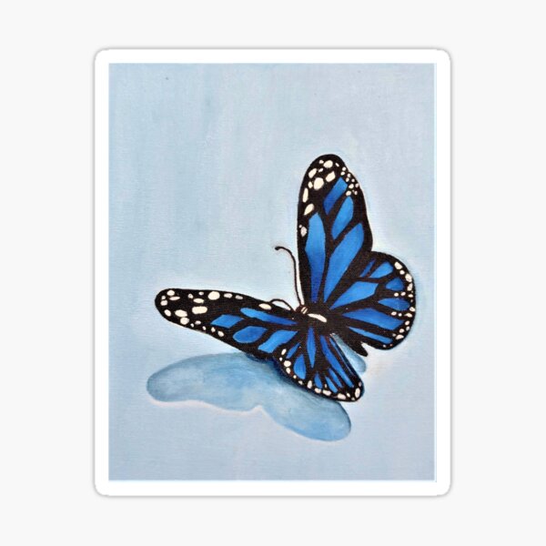 "blue butterfly" Sticker for Sale by julianafaber | Redbubble