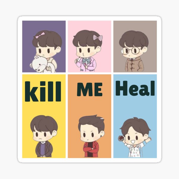 "kill me heal me cartoon " Sticker for Sale by mirokpop | Redbubble