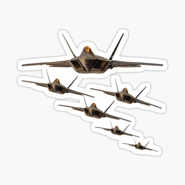 "F22 Raptor team" Sticker for Sale by pilot408 | Redbubble