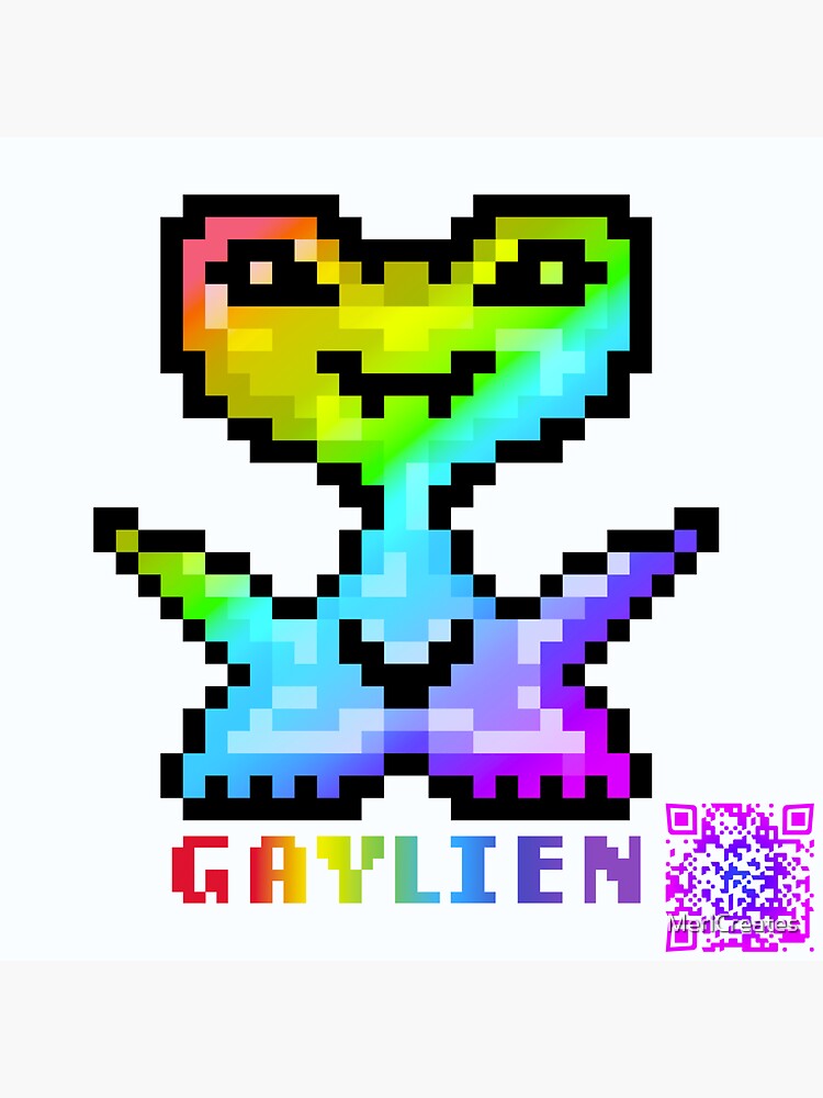"Gaylien Classic Sticker" Sticker for Sale by MerlCreates | Redbubble