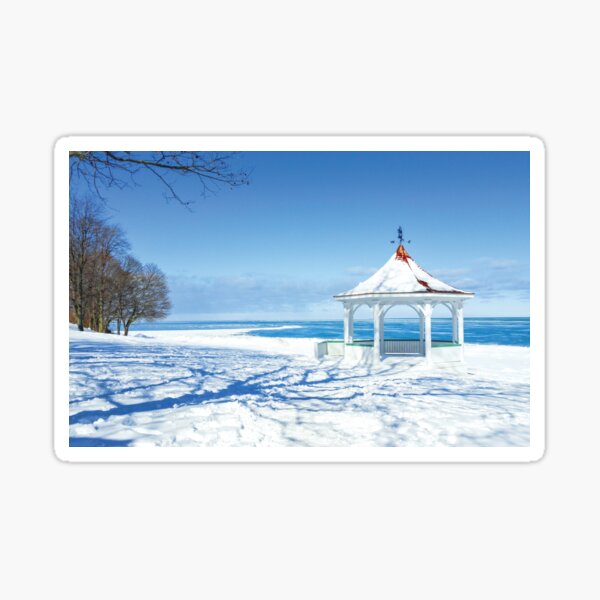 "Snowy Canadian Winter View" Sticker for Sale by WWildWanderer | Redbubble