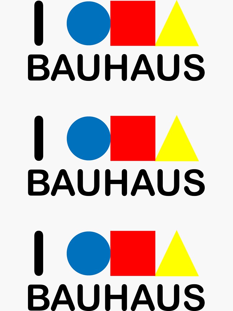 Pegatina «Me encanta el diseño Bauhaus - Arquitectura» de SLGA-Designs ...