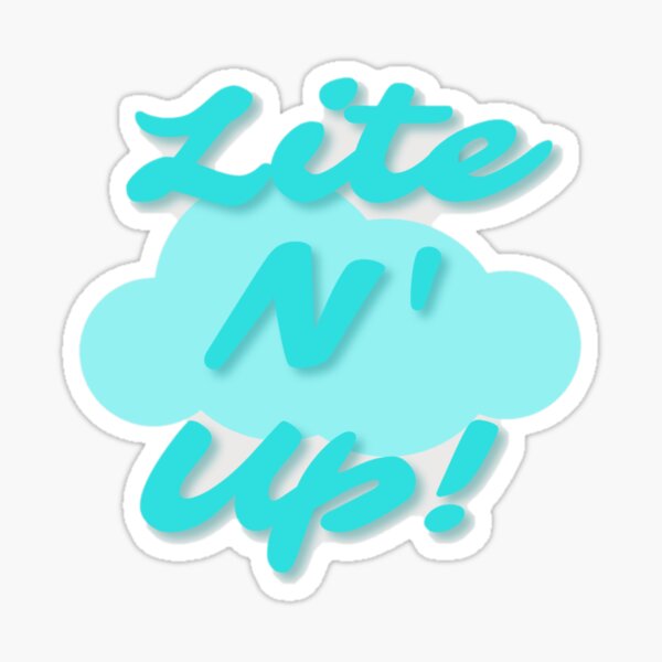 "Lightin up Sticker" Sticker for Sale by StikEmUp | Redbubble