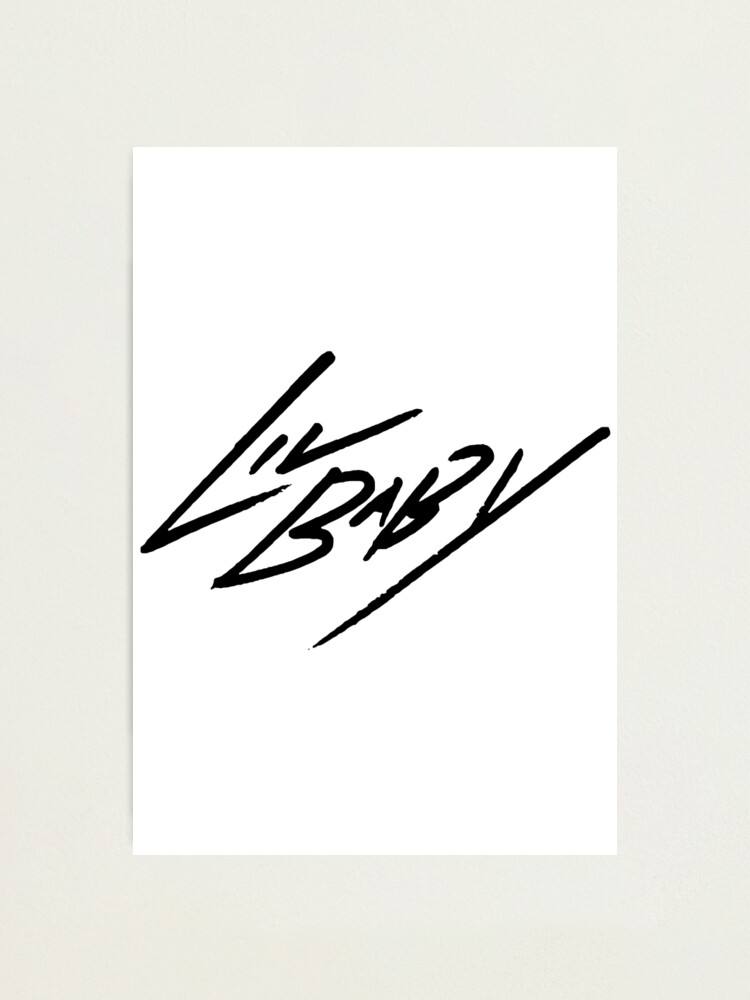 "Lil Baby Merch Lil Baby Logo" Photographic Print for Sale by RedhirZo ...