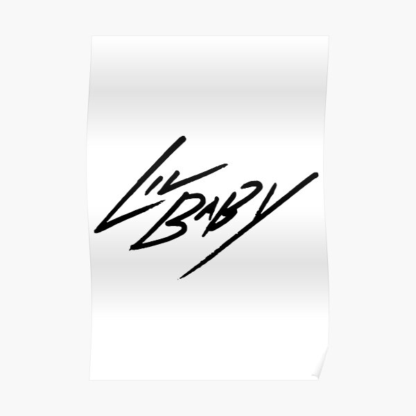 "Lil Baby Merch Lil Baby Logo" Poster for Sale by RedhirZo | Redbubble