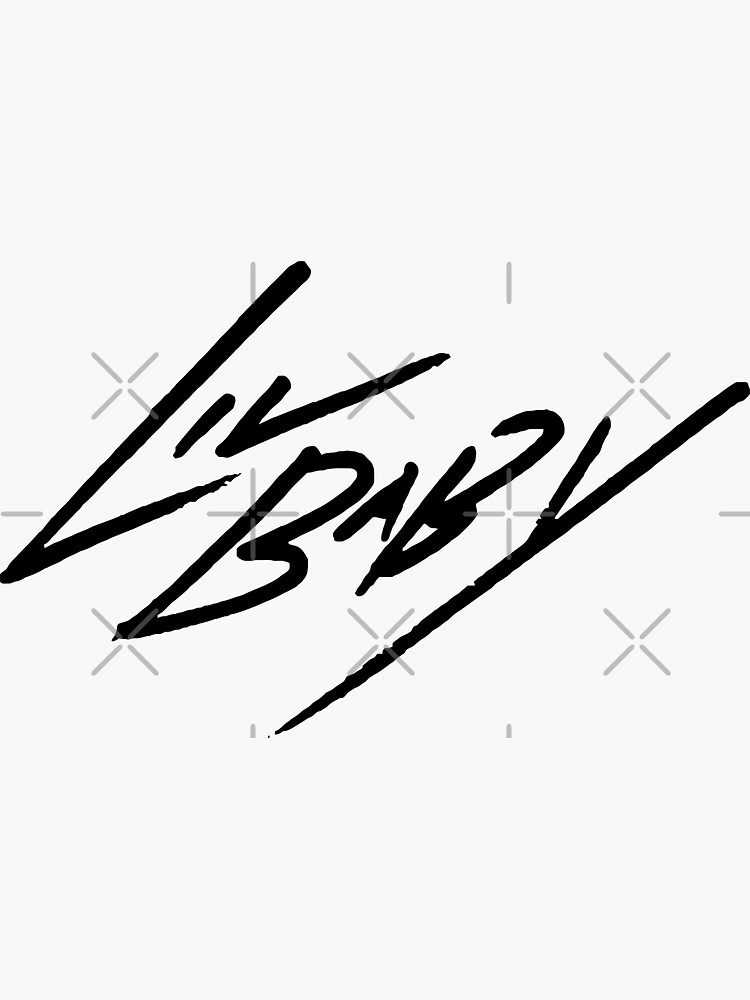 "Lil Baby Merch Lil Baby Logo" Sticker for Sale by RedhirZo | Redbubble
