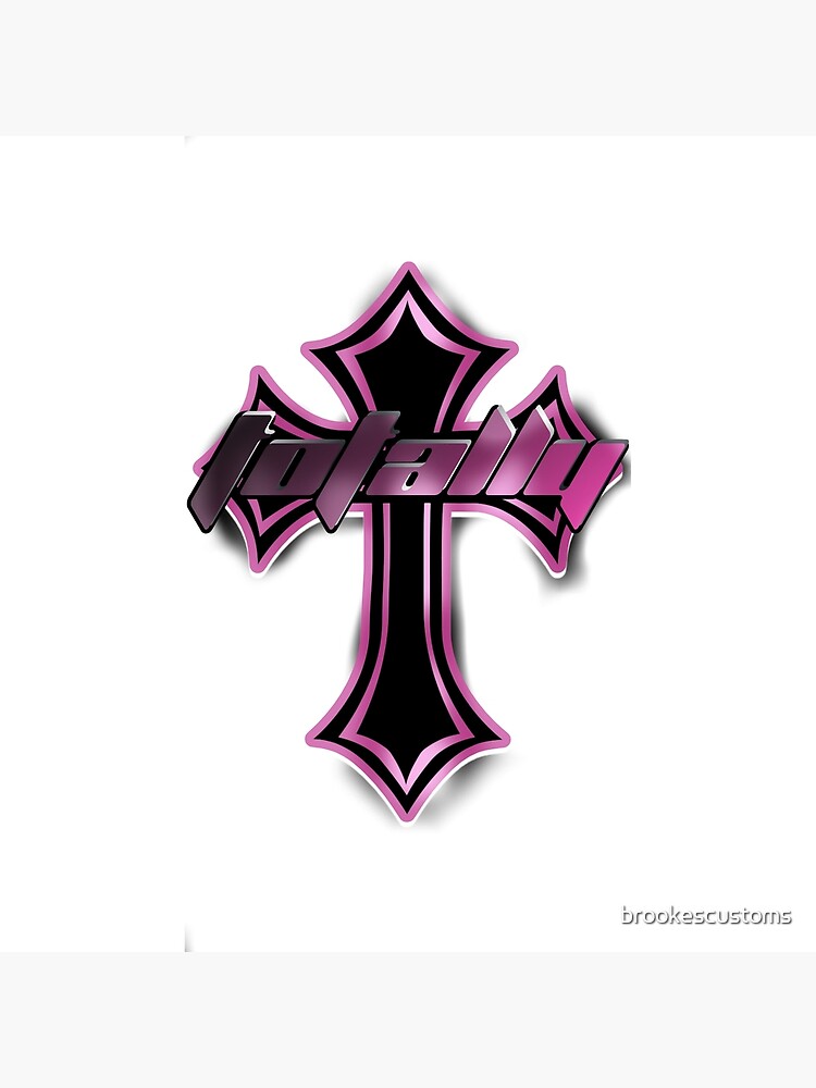 "Y2K INSPIRED “TOTALLY” CROSS" Poster for Sale by brookescustoms ...