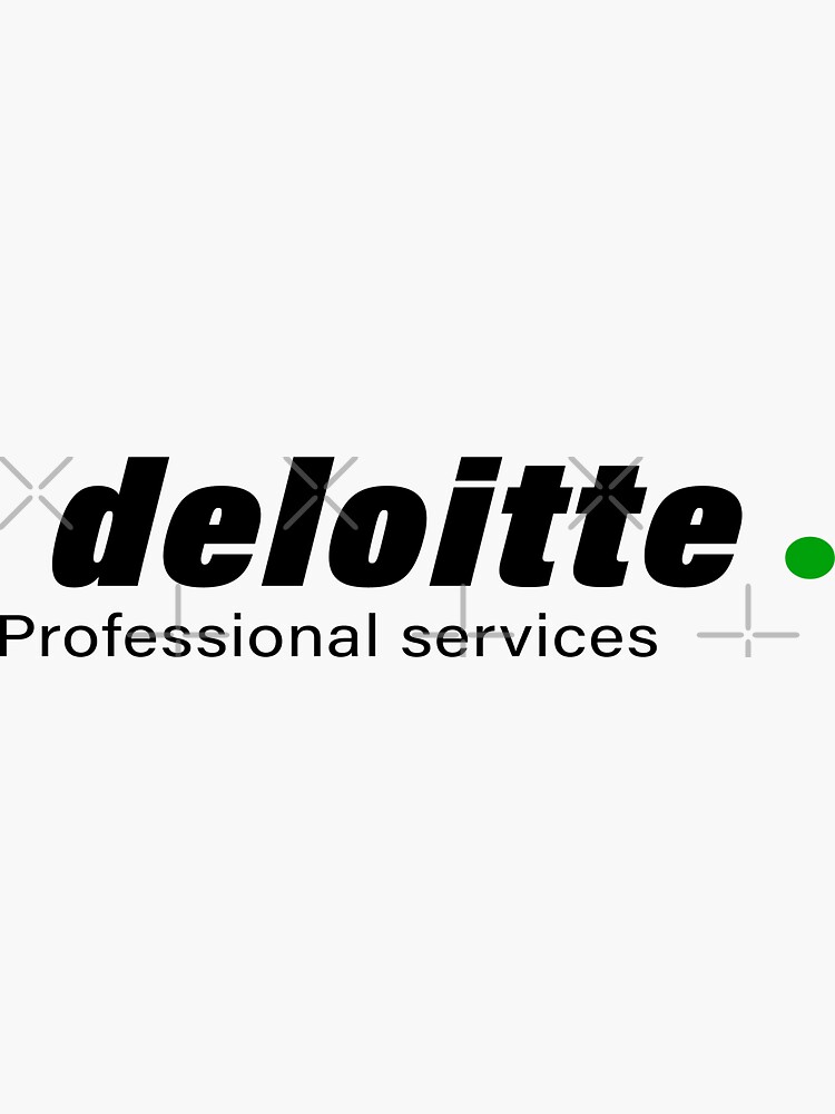 "Deloitte" Sticker for Sale by johnsen22 | Redbubble