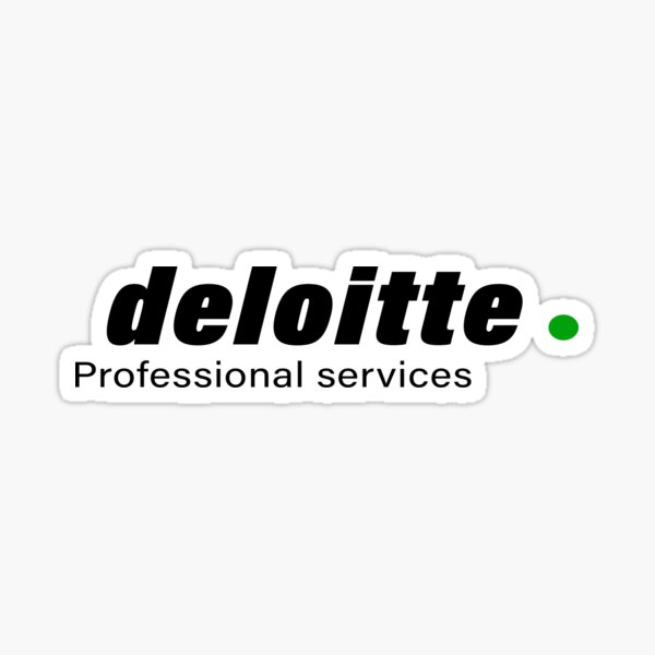"Deloitte" Sticker for Sale by johnsen22 | Redbubble