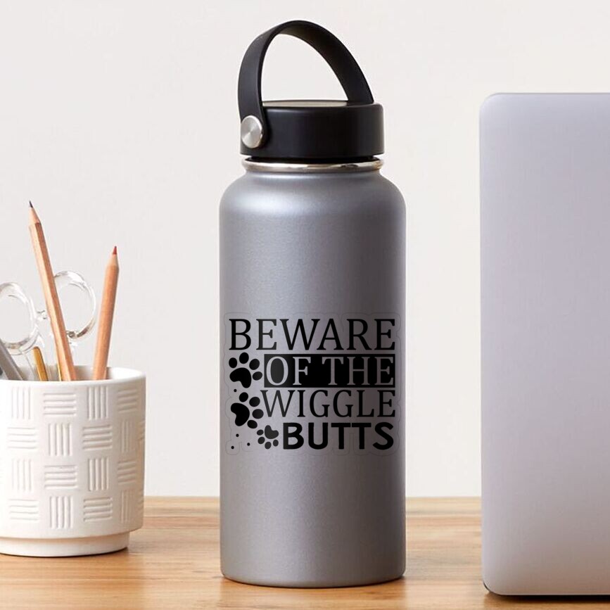 "Beware of the wiggle butts" Pillow for Sale by pnkpopcorn | Redbubble