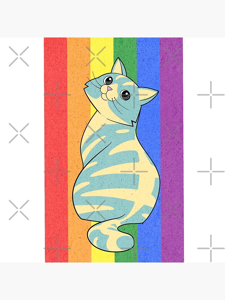 "pride cat" Poster for Sale by Laragon11 | Redbubble