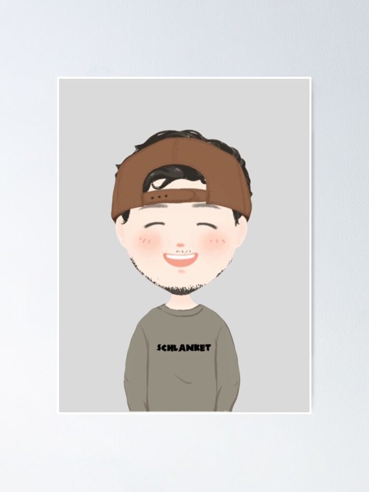 "schlanket stiker -cute Jschlatt" Poster for Sale by Goldeenu | Redbubble