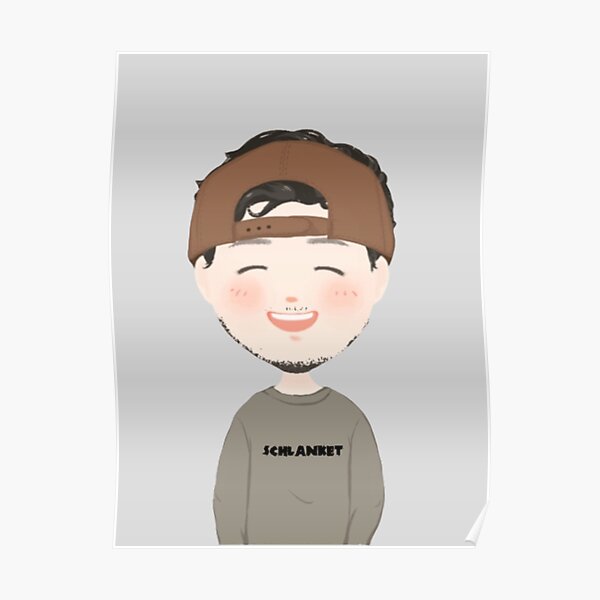 "schlanket stiker -cute Jschlatt" Poster for Sale by Goldeenu | Redbubble