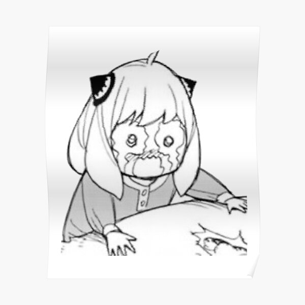 "Anya Crying" Poster for Sale by abdort | Redbubble