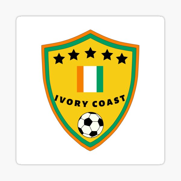 "Ivory Coast Football Team" Sticker for Sale by Footballunite | Redbubble