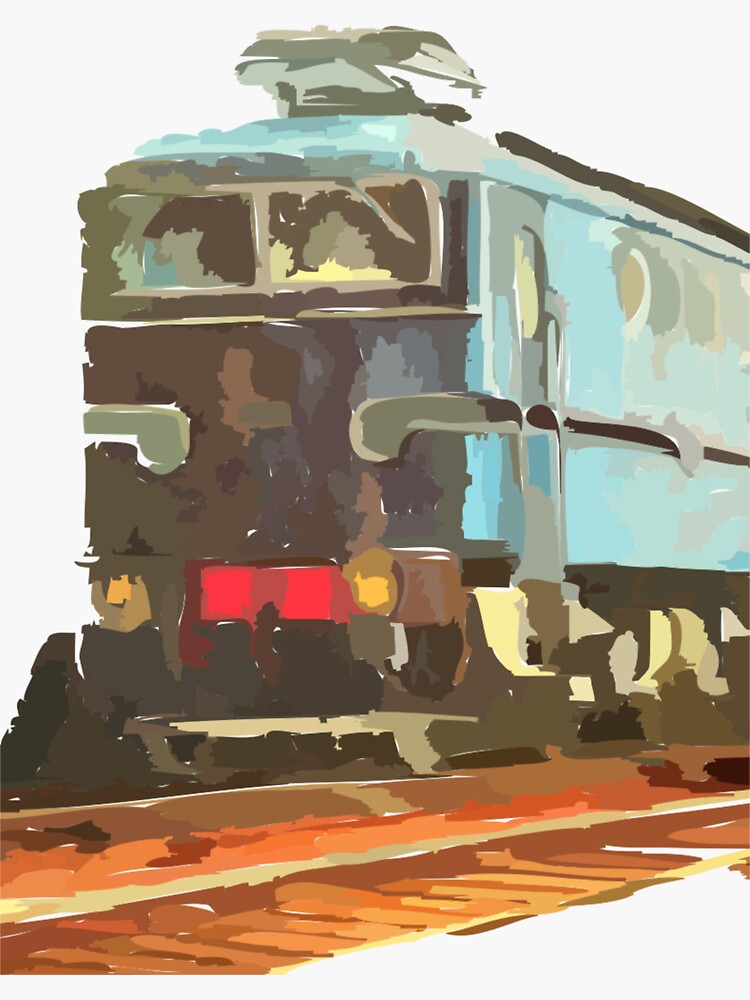 "decoration train railway station love trains rail geek" Sticker for ...