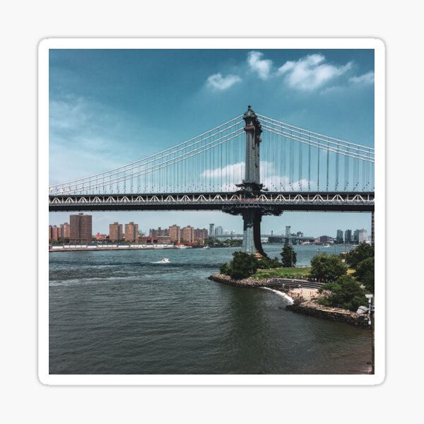 "Impressive Manhattan Bridge" Sticker for Sale by Ocera-Photo | Redbubble